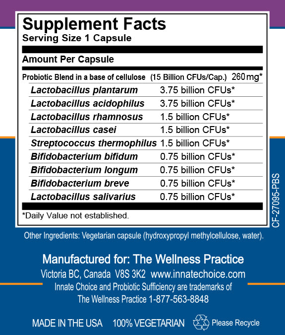 Probiotic Sufficiency™ - SINGLE BOTTLE – The Wellness Practice